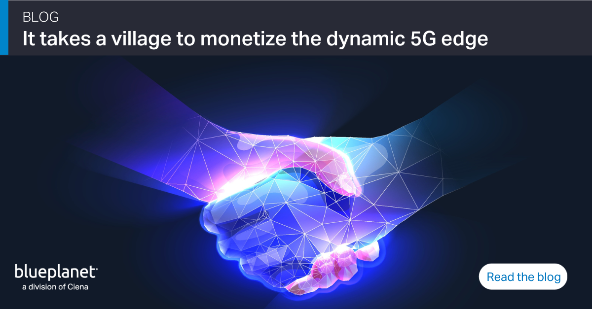 It takes a village to monetize the dynamic 5G edge - Blue Planet